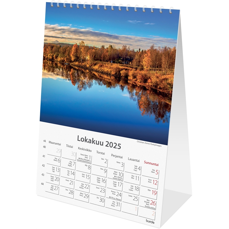 Vuosikalenteri 2025 Pöytäkalenteri Luonto - Burde kalenteri
